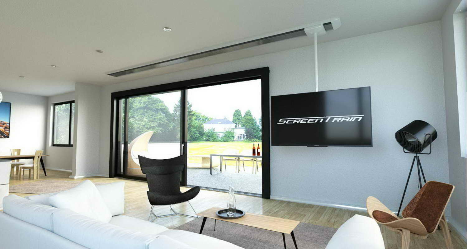 ScreenTrain® | Simply move your TV with innovative ceiling holder